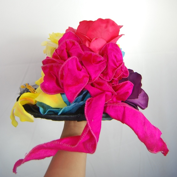 Accessories | Dia De Los Muertos Floral Rosita Lily Hat Osfm | Poshmark